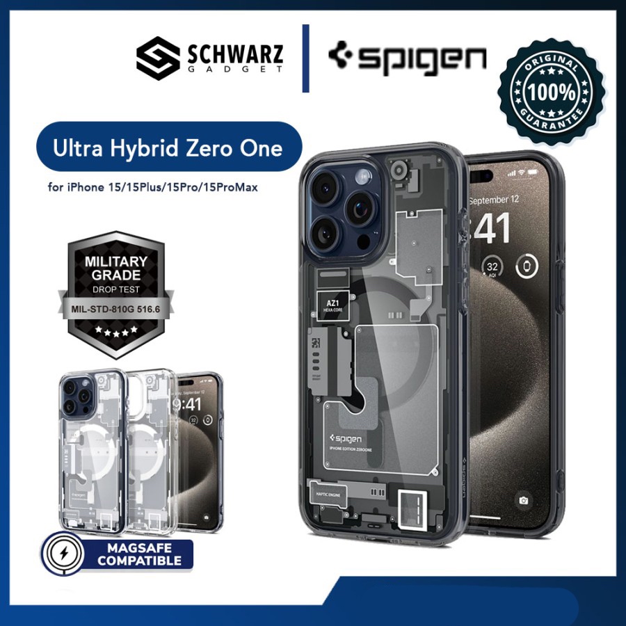 Spigen Ultra Hybrid Zero One Magsafe Case iPhone 15 Pro Max Plus Casing ...
