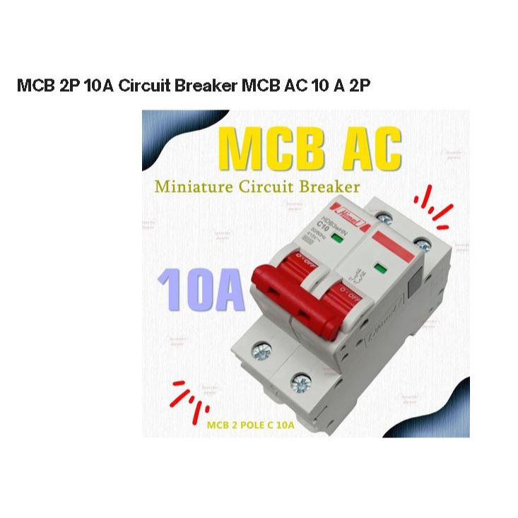 Mcb 2P 10A Circuit Breaker MCB AC 10 A 2P | Shopee Malaysia