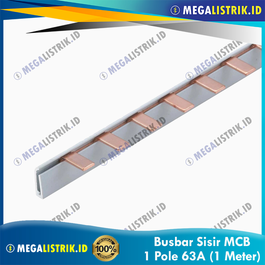 Busbar Comb MCB 1 POLE 63A (1 METER)/1 PHASE Copper MCB JUMPER Rail 1P ...