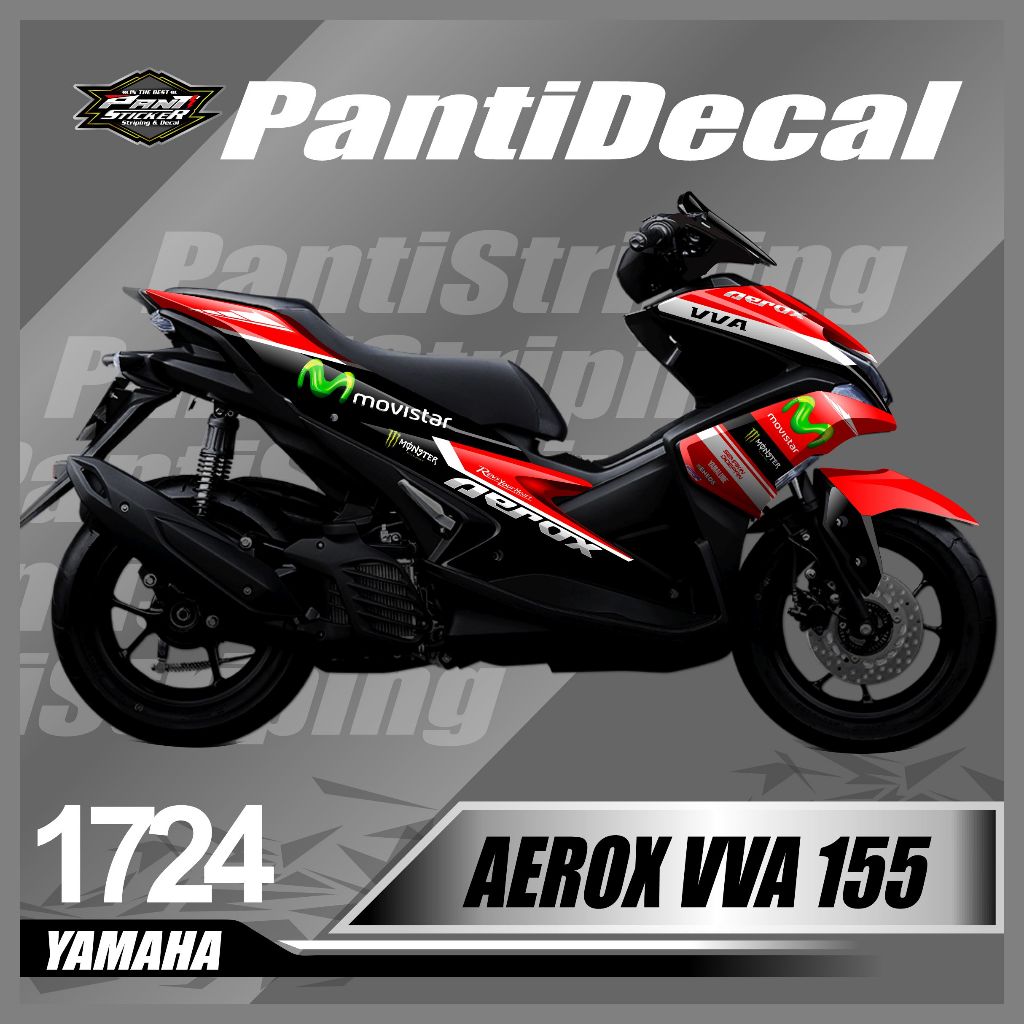 Aerox vva 155 fullbody decal sticker aerox motorbike sticker motorbike ...