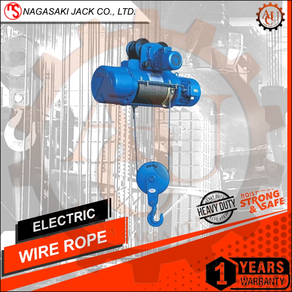 Electric wire rope hoist 10ton X 12mtr Nagasaki Made in japan | Shopee ...