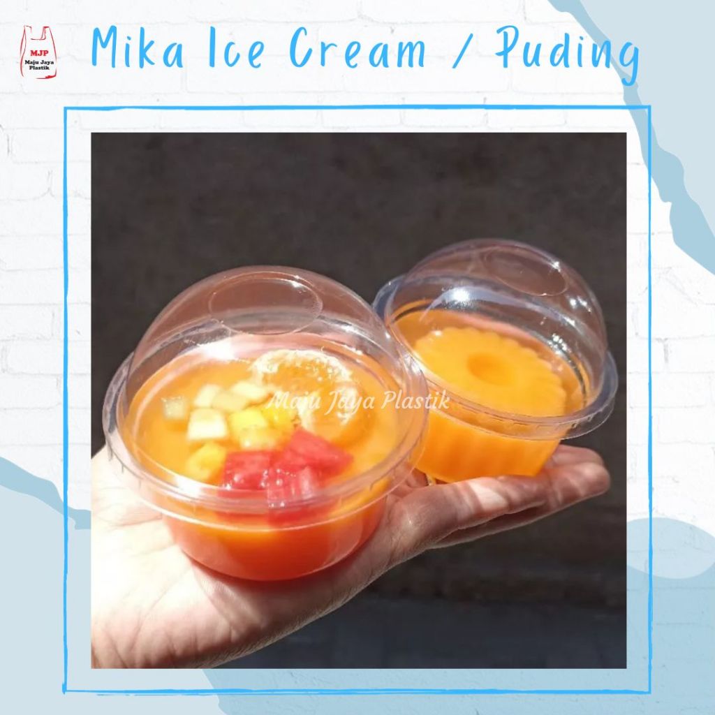 (Min 30pcs) Cup Ice Cream Pudding Mini Mika Mochi Cake Bread Ice Cream ...