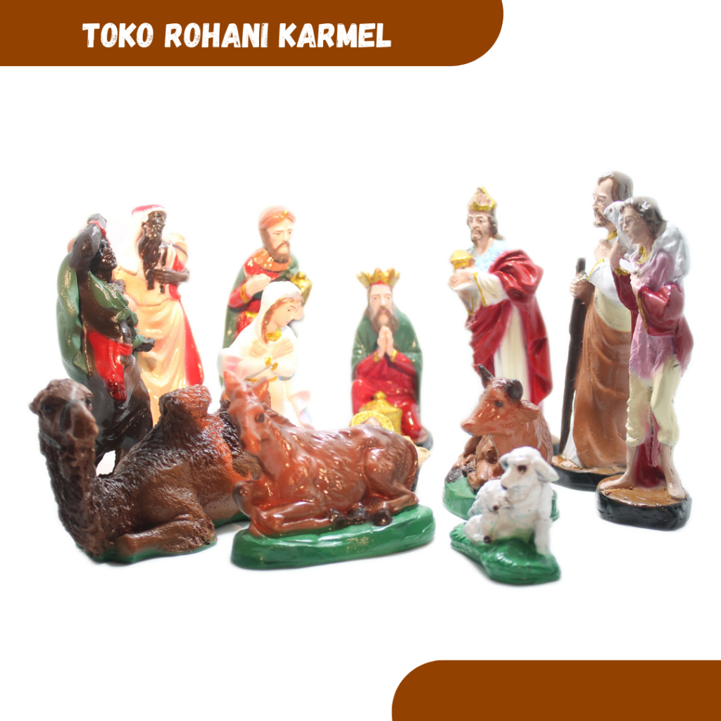 20cm CHRISTMAS Statue SET/CHRISTMAS Gift/NATIVITY SCANE/Lord Jesus ...