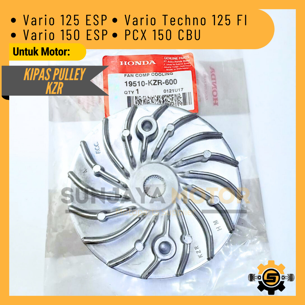 Home Fan Roller KZR Fan Pulley CVT Fan Original Vario 125 ESP Vario 150 ...