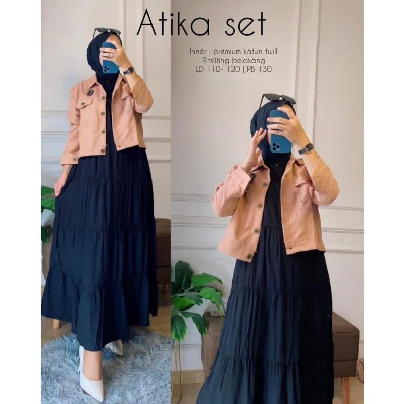 Atika Set Jacket Tiedye Airflow Suit Women Plain Contemporary Model ...