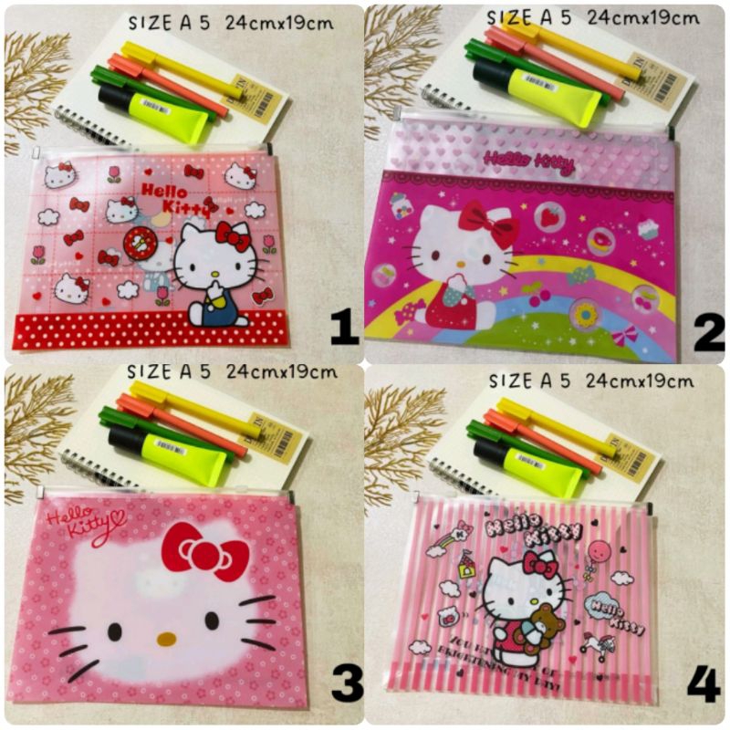 Hello kitty zipper Map A5/Map File A5 hello kitty/hello kitty Document ...
