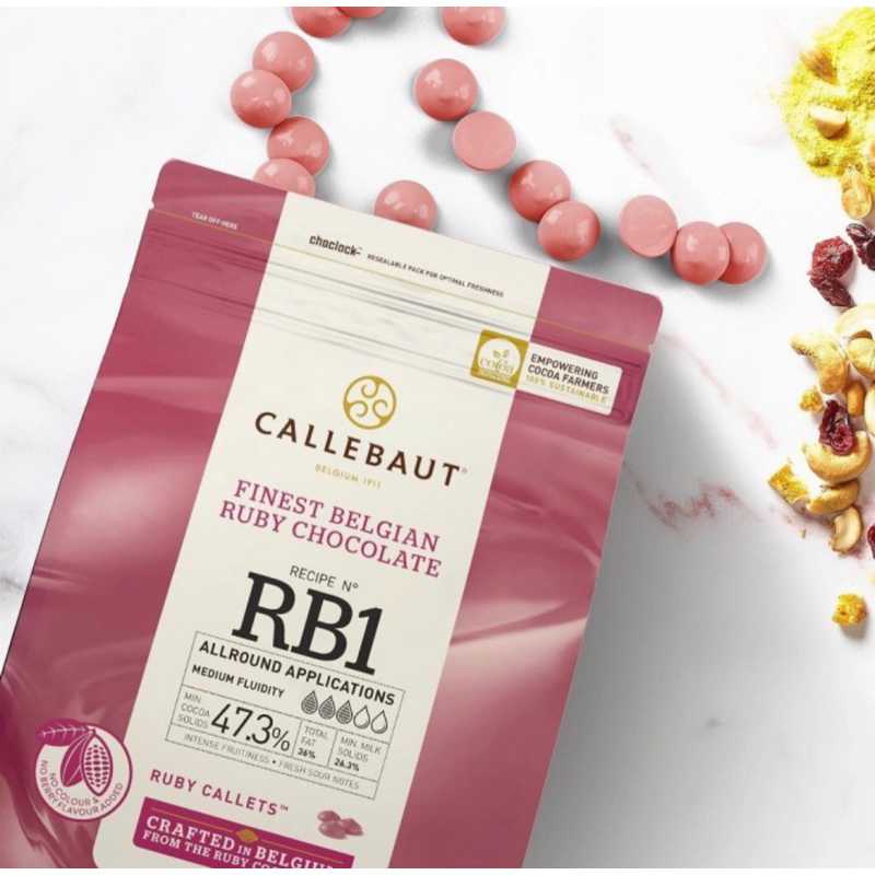 Callebaut ruby callets RB1, choco chip Original Packaging 2.5kg ...