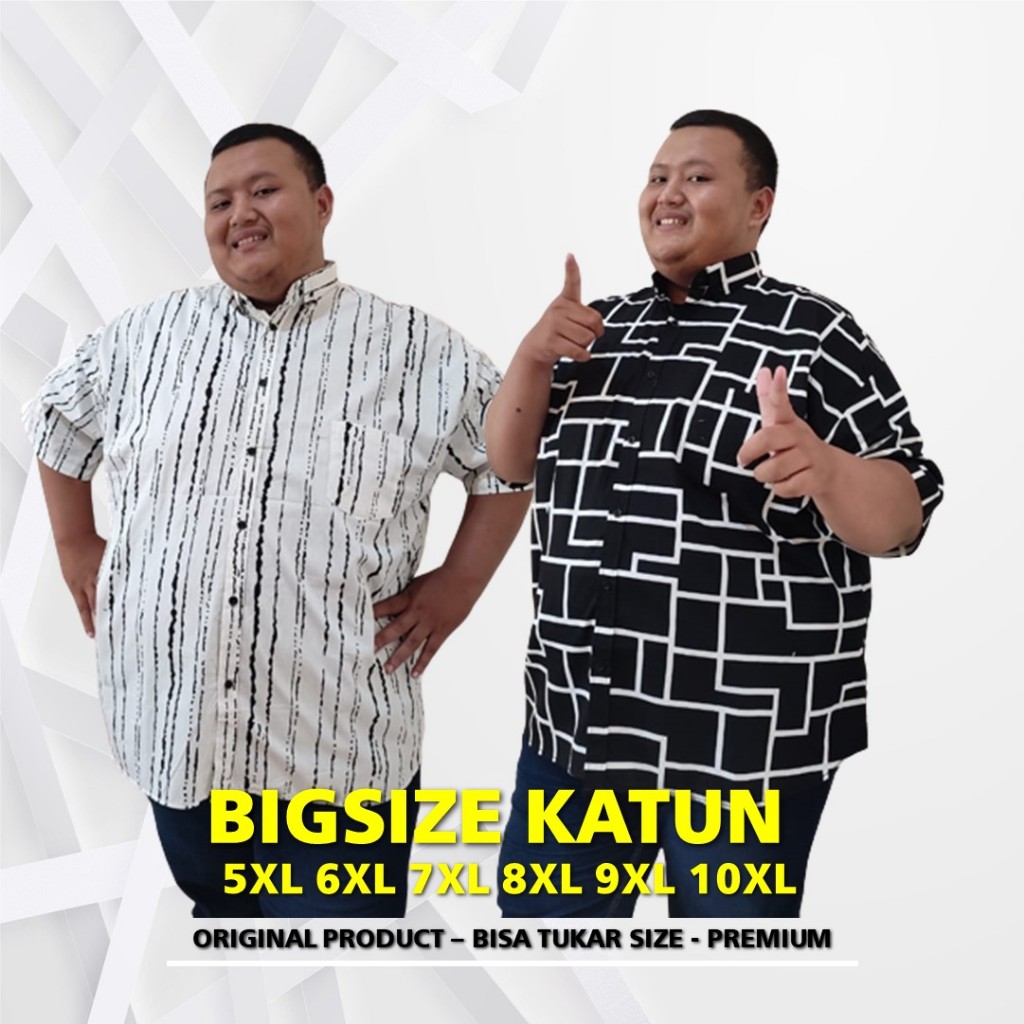 KEMEJA KNOCK Men's Shirt Short Sleeve JUMBO Size Floral Print Bigsize Shirt 3XL 6XL 7XL 8XL 9XL ...