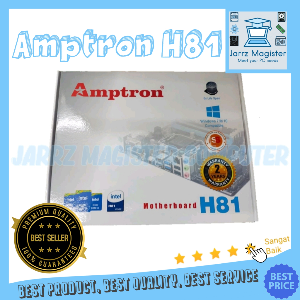 Motherboard Amptron H81 Intel LGA 1150 DDR3 | Mainboard Amptron H81 Socket 1150 | Shopee Malaysia