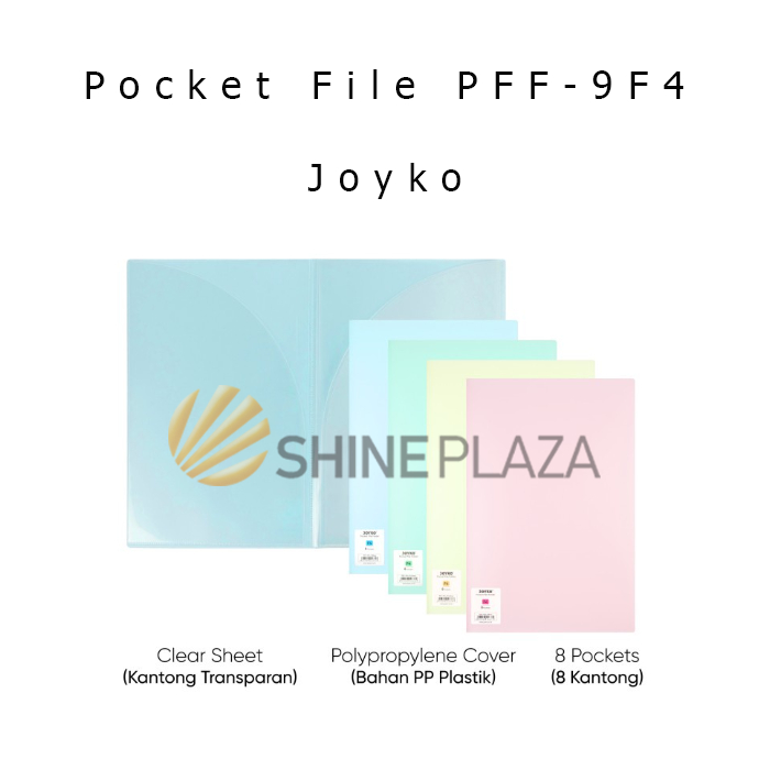 Joyko PFF-9F4 Pastel Color Pocket File Folder - Pocket File Folder ...