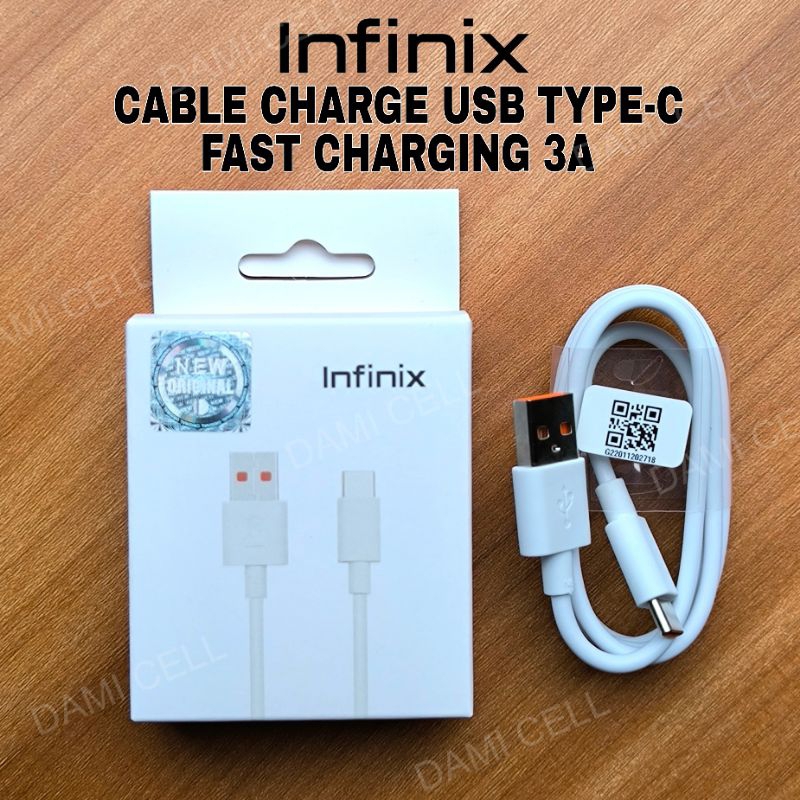 Original Infinix USB Type C Fast Charging Data Cable 3A / 33W | Shopee ...