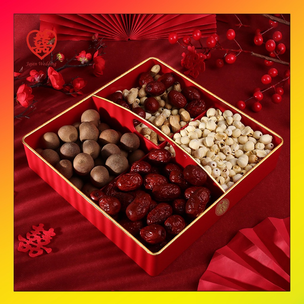 Jw Sangjit Box Tray / Wedding / Chinese New Year Tray for Sweet Fruit Nuts SMB19 | Shopee Malaysia
