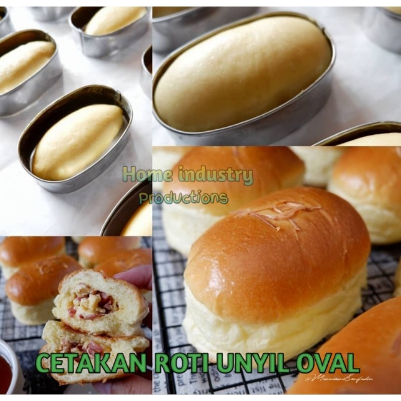 Unique oval shaped bread mold contains 12 / ring cutter / stainless ...