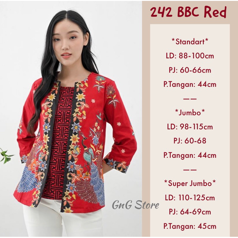 MERAH Bbc Red Series/Batik Uniform/Women's Batik/Red Clothes/Family ...