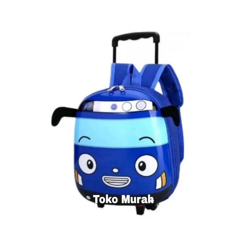 Children's Trolley Backpack PAUD tayo batok School Backpack | Shopee ...