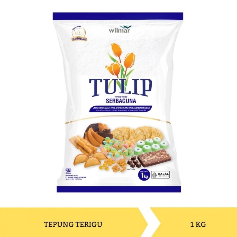 Tulip Multipurpose Wheat Flour @1 kg | Shopee Malaysia