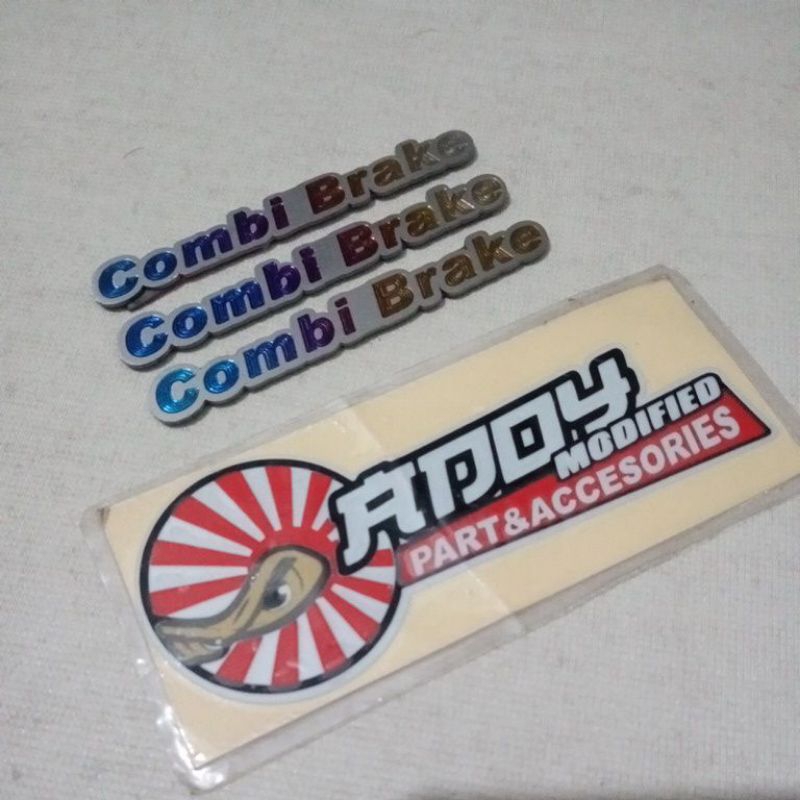Vietnam TITANIUM COMBI BRAKE EMBLEM LOGO | Shopee Malaysia