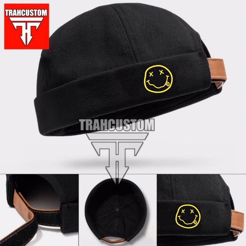 Miki hat Adult nirvana logo miki hat brimless nirvana logo | Shopee ...