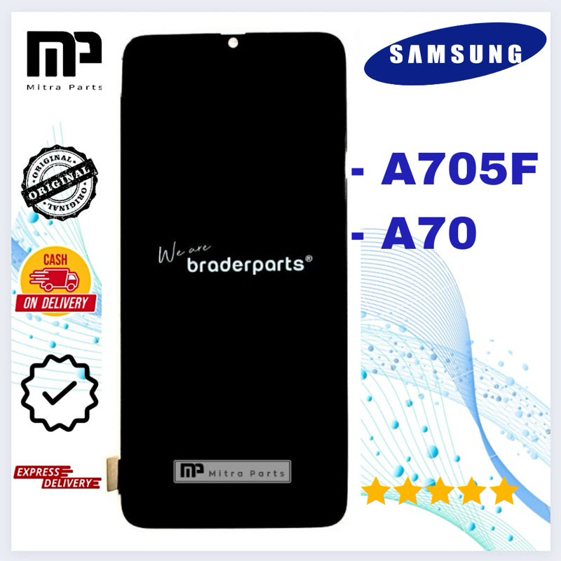 Samsung SM-A705F / DS / A70 E1 BLACK OEM BRADERPARTS LCD TOUCHSCREEN ...