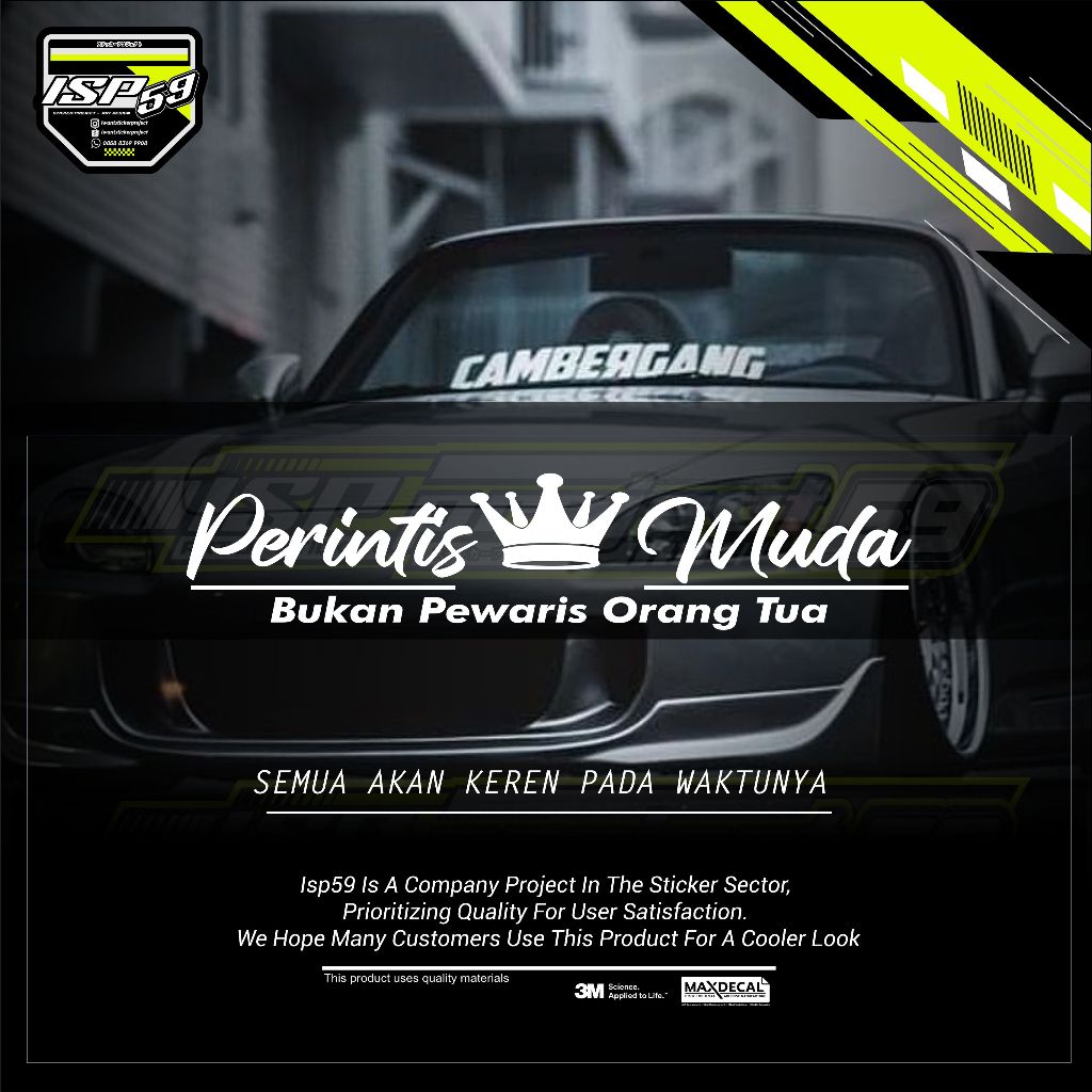 Crown car Sticker REQUES / CUSTOM crown name Sticker | Shopee Malaysia