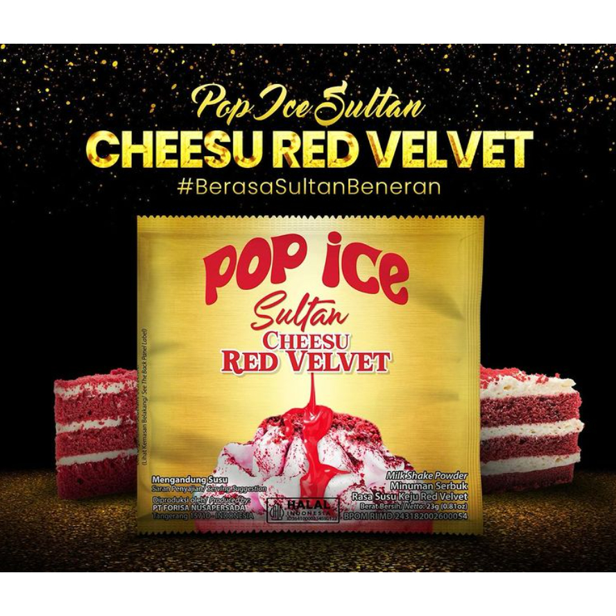Pop Ice Sultan Chesu Red Velvet/Cookies Cream Sachet 23gr | Shopee Malaysia