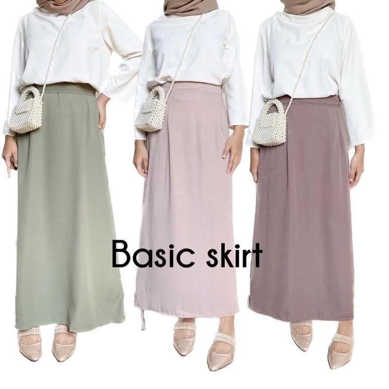 Gea SKIRT/EARTHTONE BASIC SKIRT/SHAKILA A-LINE SKIRT KOREA | Flare A ...
