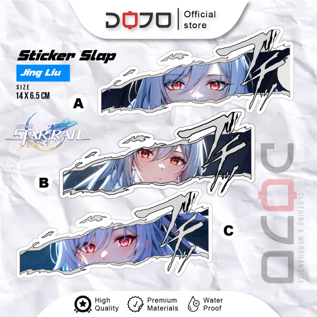 Sticker VINYL anime Honkai Star Rail HSR sticker Motorcycle Car Warning ...