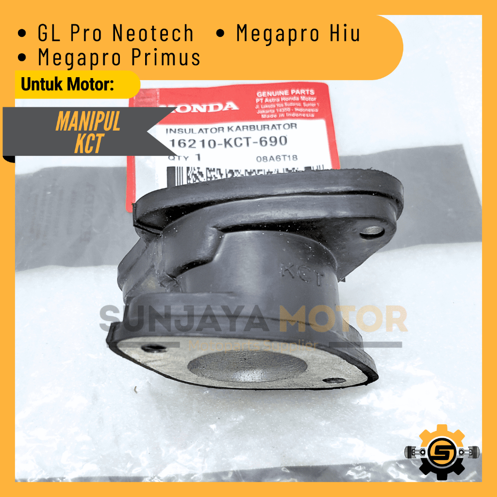 Manifold KCT Intake Manipul Original Honda Primus GL Pro Neotech Shark Manipol Maniful Rubber ...