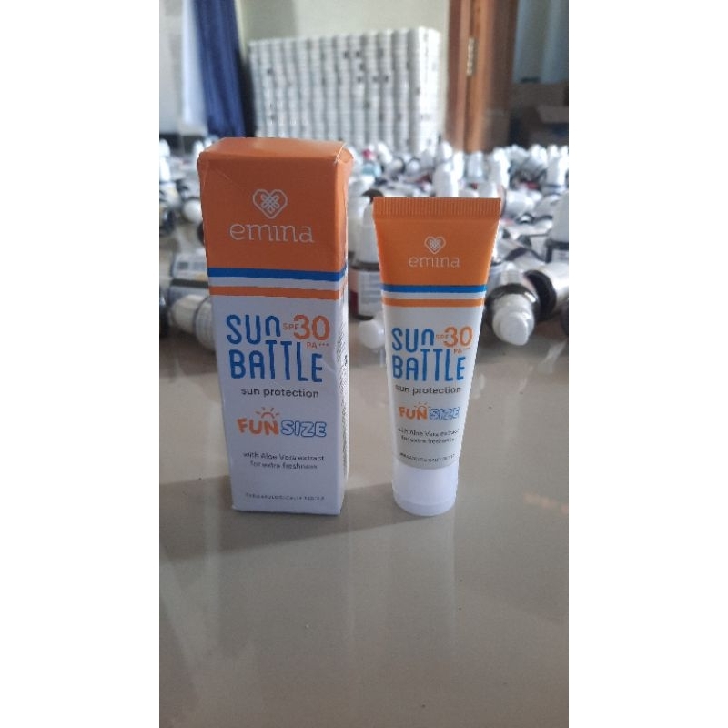 Emina sun battle sun protection SPF 30 PA++fun size 23ml | Shopee Malaysia