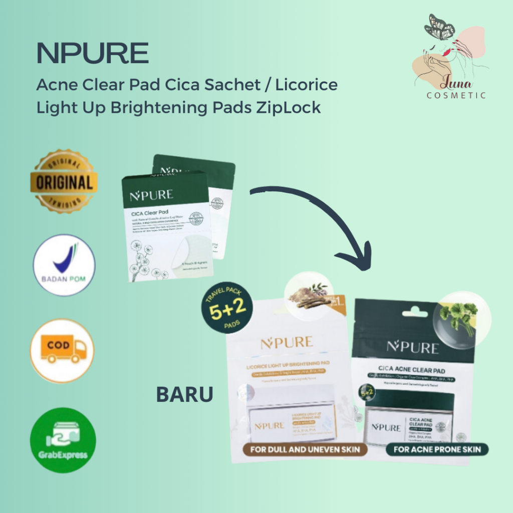 Npure Cica Clear Pad Sachet (1 Box Contains 5 Sachets) | Shopee Malaysia