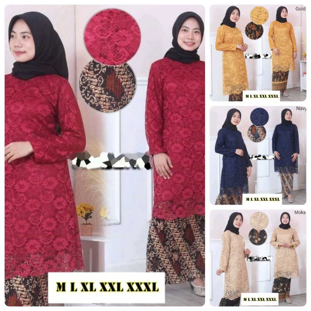 Long Brocade KEBAYA Suit/Muslim Brocade KEBAYA/Brocade Tunic Suit ...