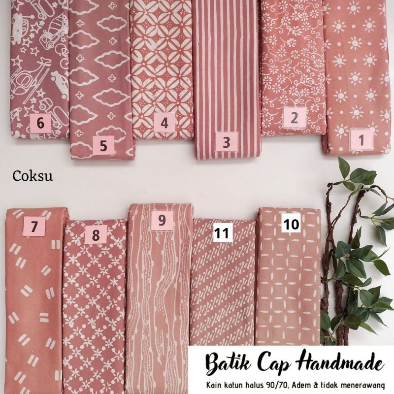 KATUN Milk Chocolate Soft Cotton Stamped Batik Cloth Coksu Batik Cloth ...