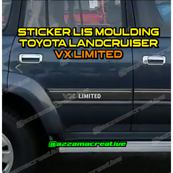 Sticker VX LIMITED list Molding Toyota Land Cruiser | Shopee Malaysia
