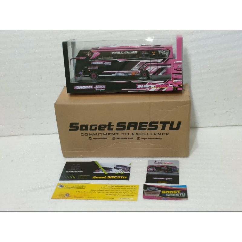 Miniature BIS BUS PAPERCRAFT TUNGGAL JAYA BLACKPINK KIDS PANDA ONE ...