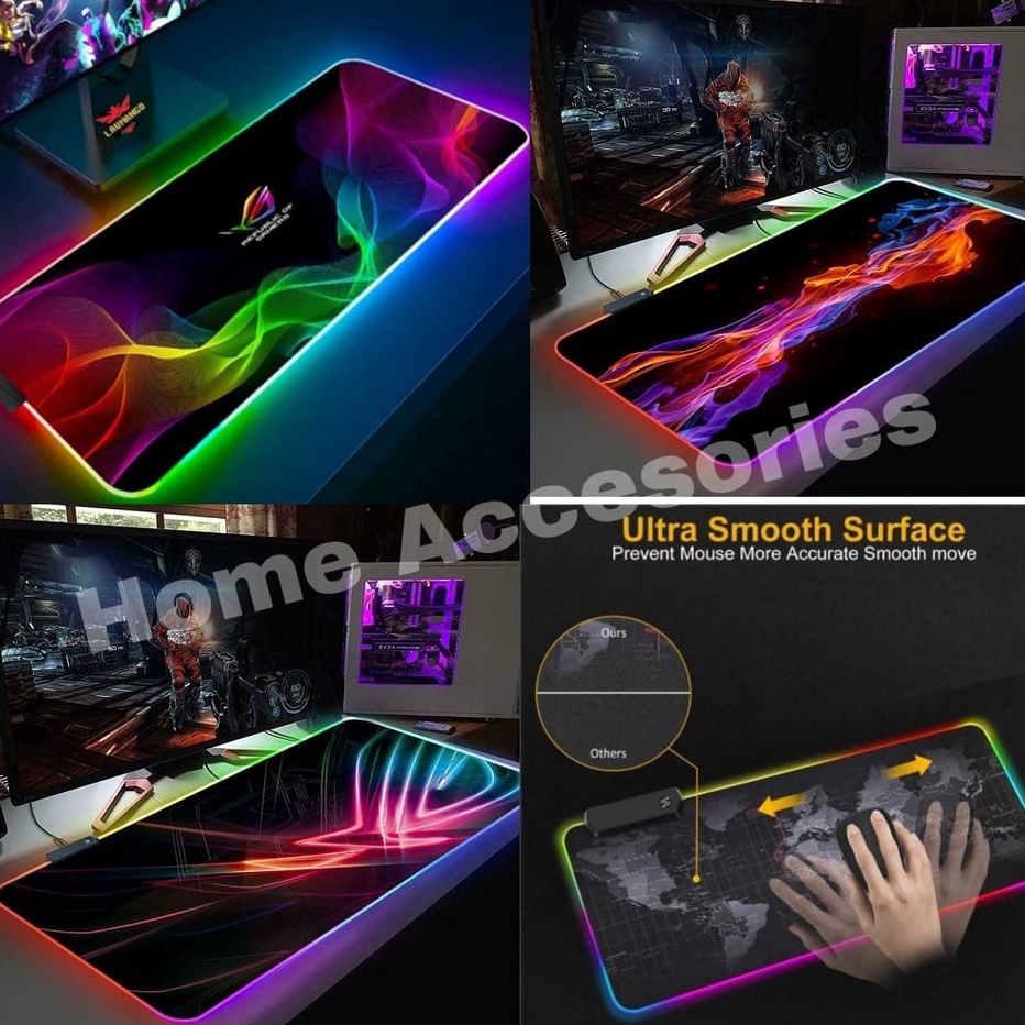 Rgb Gaming Mousepad/RGB Gaming Mouse Pad/Glowing LED High Precision ...