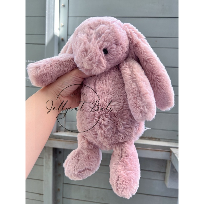 Jellycat Bashful Rosa Luxe Bunny Original Label Medium New Rare Limited | Shopee Malaysia