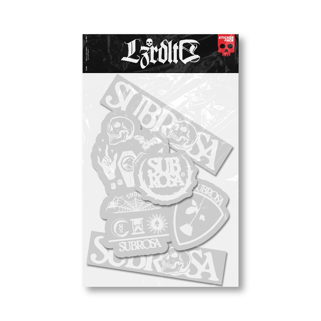 (SUB002) SUBROSA Transparent Sticker Pack/ Stickers for BMX Bicycle ...