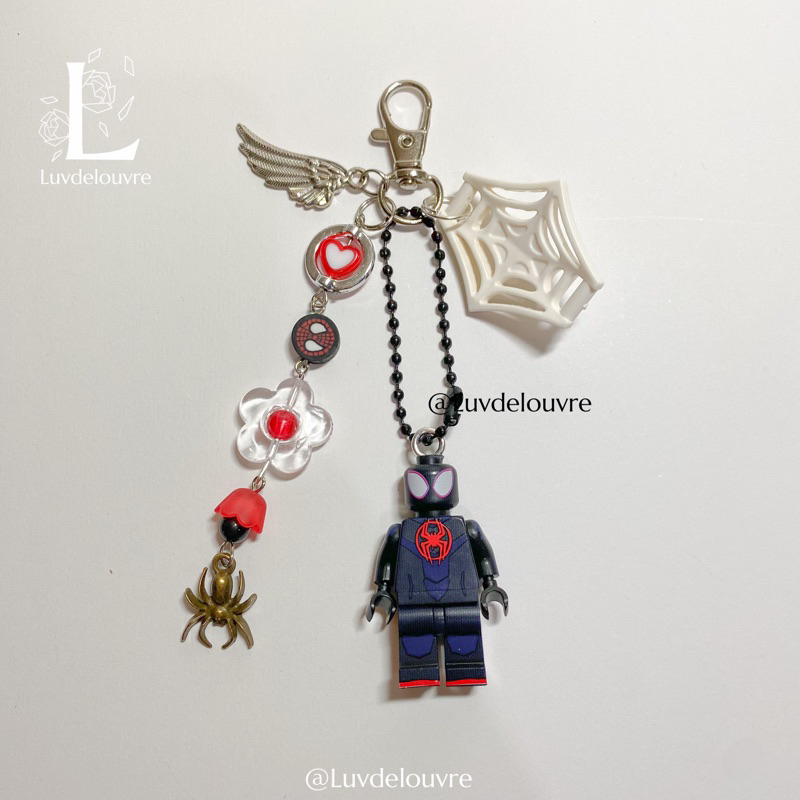 GANTUNGAN Spiderverse KEYCHAIN COUPLE MIGUEL O'Hara GWEN STACY MILES ...