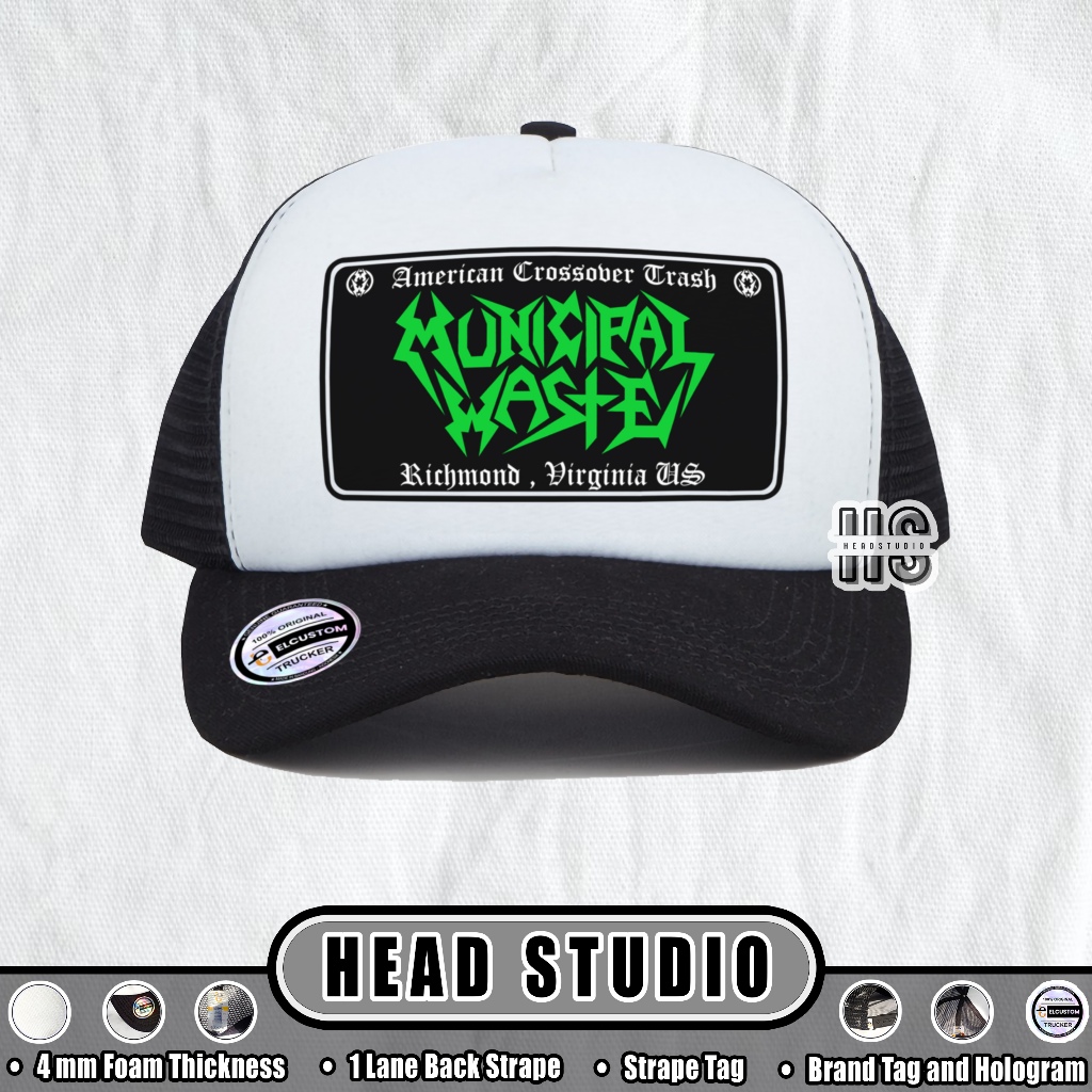 Headstudio - MUNICIPAL WASTE Band Net Hat - Fanart Kotak Chrome ...