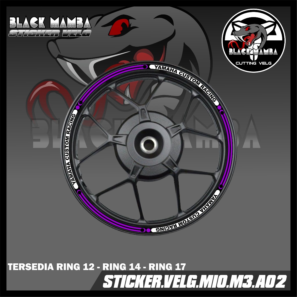 Mio M3 Rim STICKER - LIS LIST STICKER Tire Variation LIST/VELG MIO M3 ...