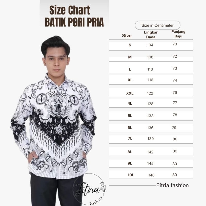 Pgri Men's Batik Uniform | Shopee Malaysia