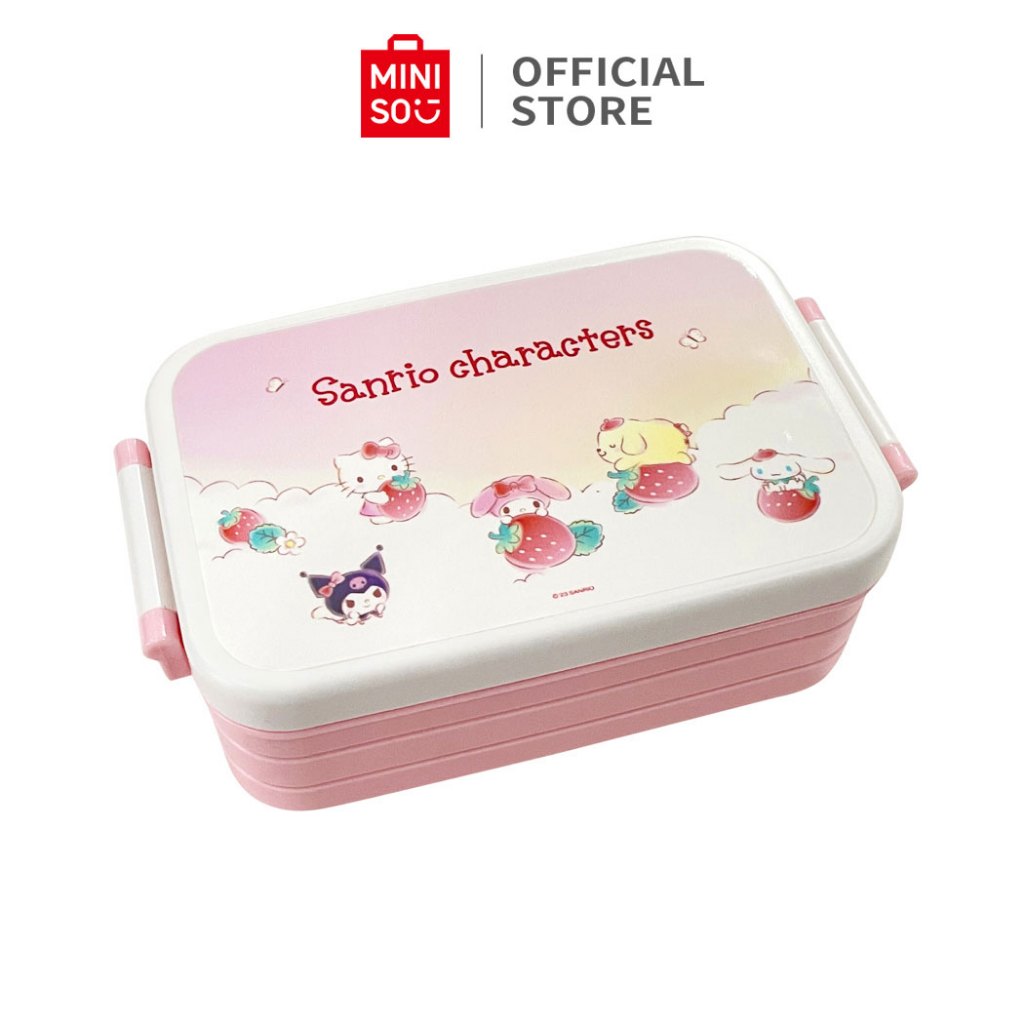 Miniso X SANRIO Strawberry collection Bento Box Lunch Box 850ml Lunch ...