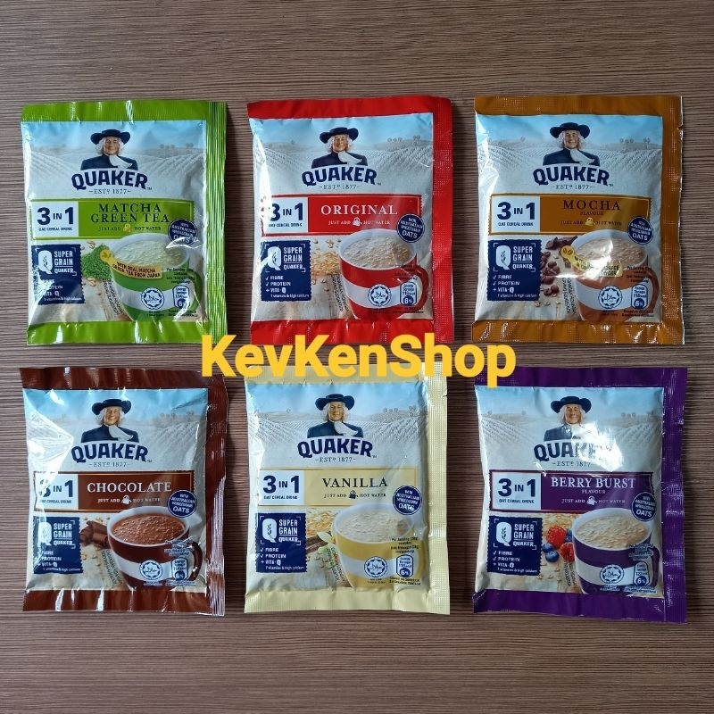 Quaker Oat Cereal 3in1 Malaysia 3 in 1 Cereal Price per Sachet | Shopee ...