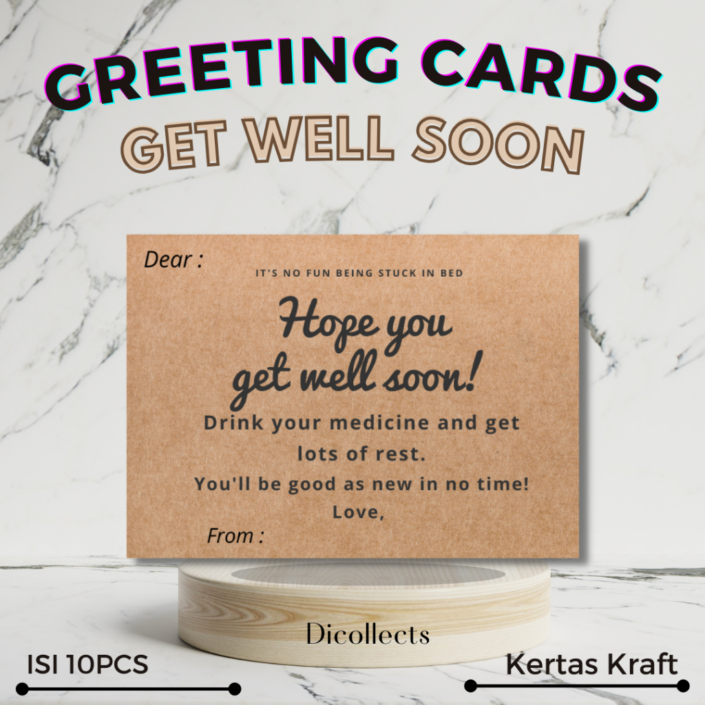 (ISI 10) GET WELL SOON GREETING CARDS/ Relax Healing CARDS/Good Luck ...