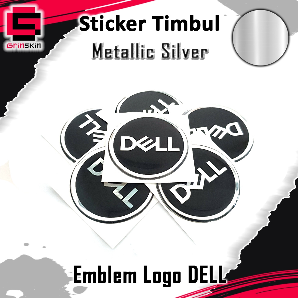 Dell Logo Emblem Embossed Sticker | Shopee Malaysia