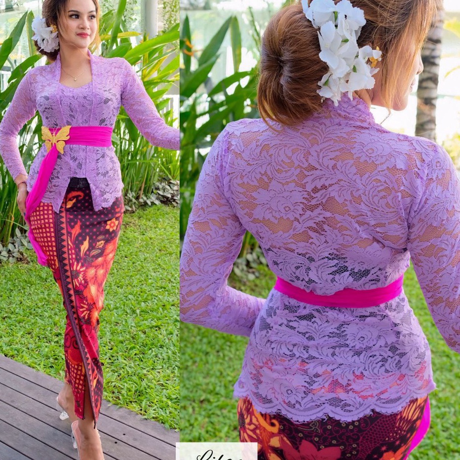Order Now, Feel Shopping Fun! Sofia LILY Bali Kebaya Suit Brocade Kebaya And Long Batik Pleated ...