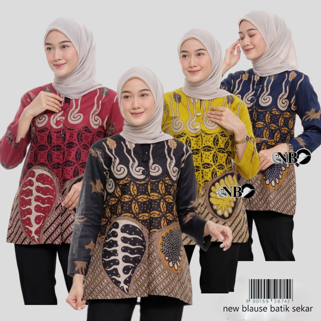 Traditional Batik Top Blues Batik | Shopee Malaysia