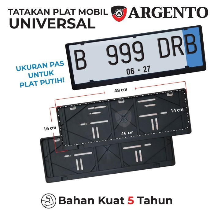 Car Number Plate Holder Argento Toyota Estima Nav1 Voxy Innova Reborn ...