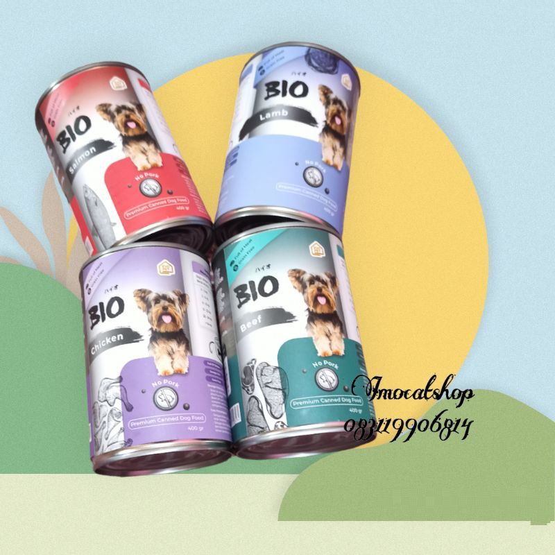 Bio dog Cans 400g doggy Food | Shopee Malaysia