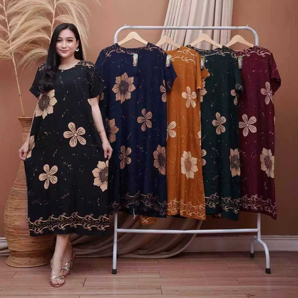 Daster JUMBO BUSUI CABUTAN FIFI LD 120 FRONT BUTTONS SHORT SLEEVES ...
